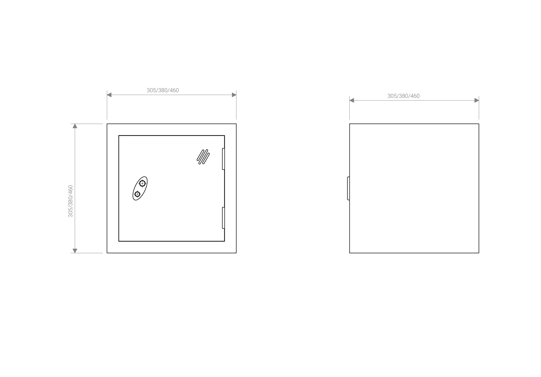 Single tier 'cube' locker