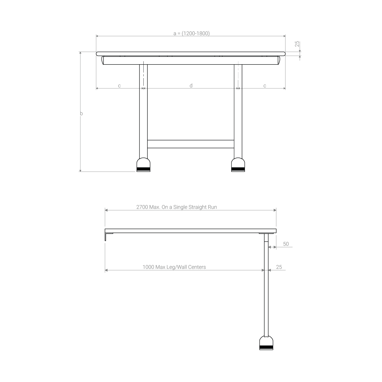 Cantilever Peninsular Workbench System
