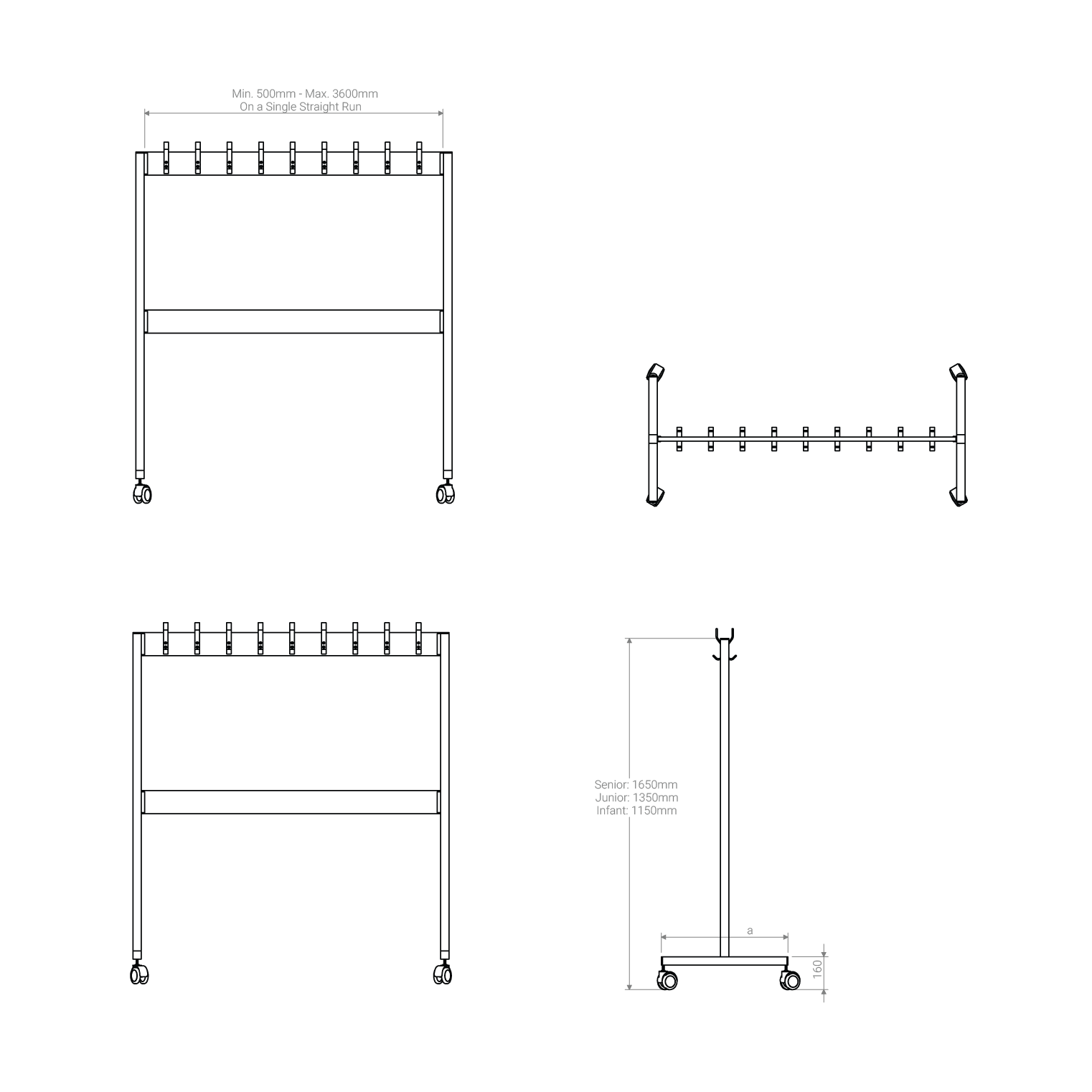 Mobile Coat Hanging Unit