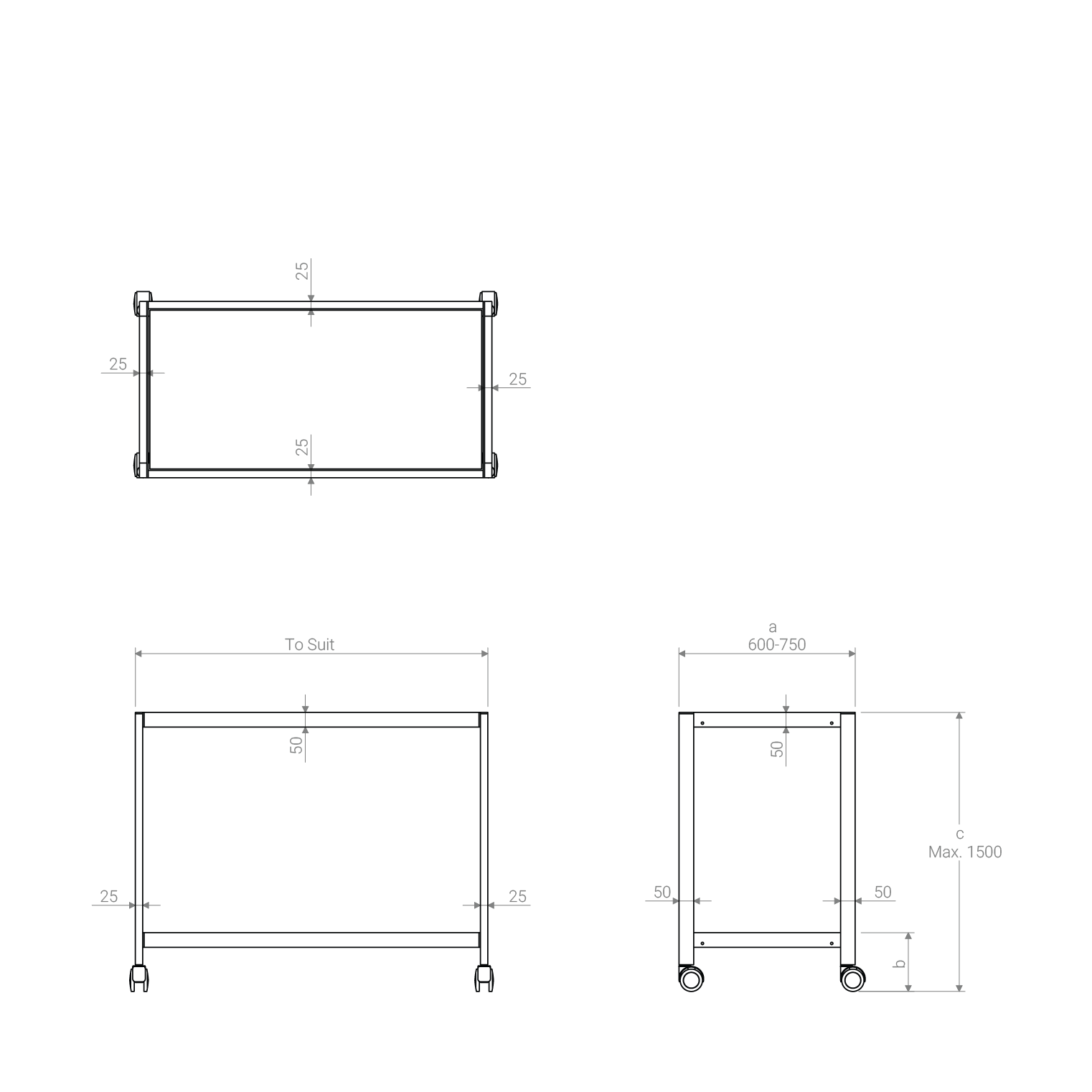 Mobile 2 tier heavy duty racking system