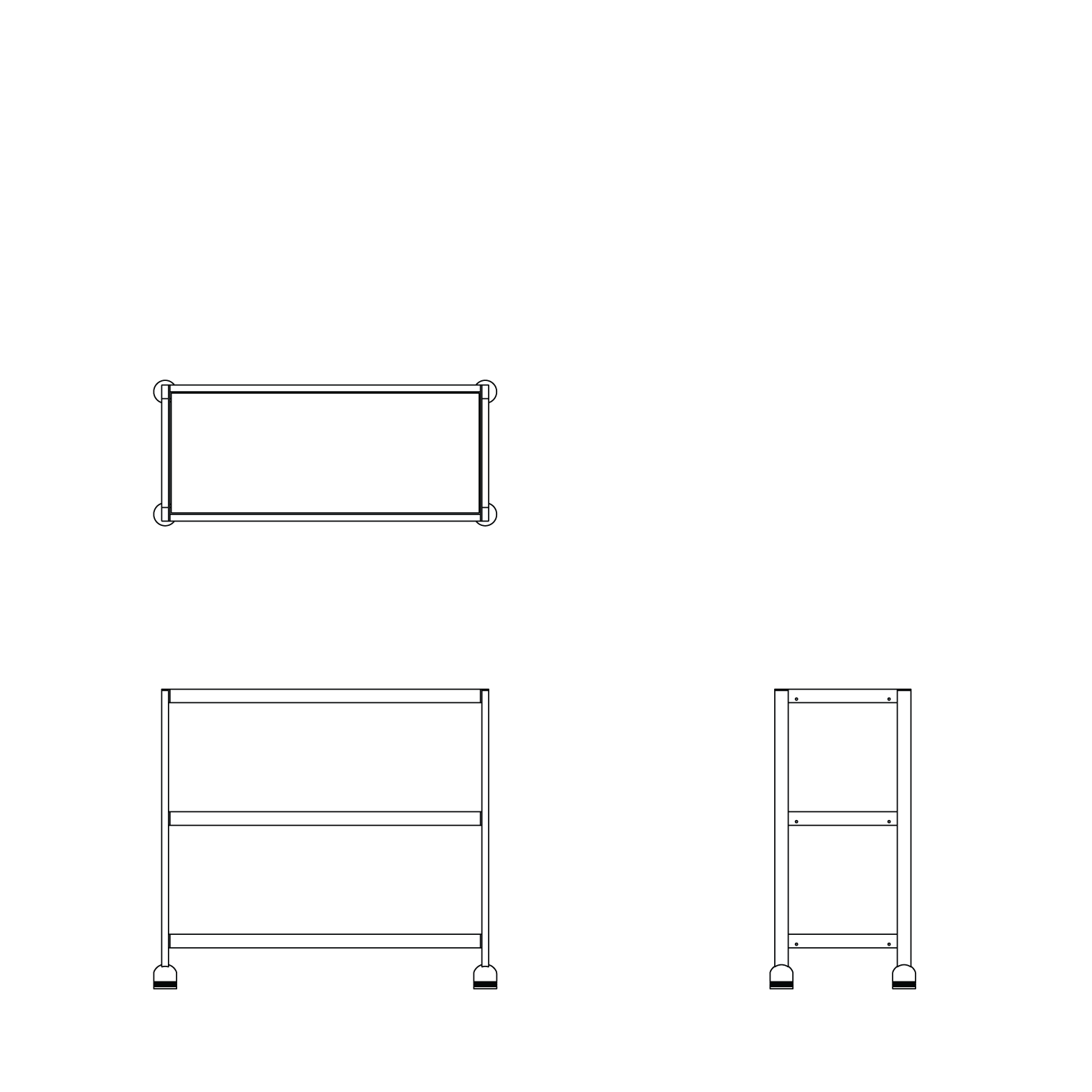 3 tier freestanding heavy duty racking system