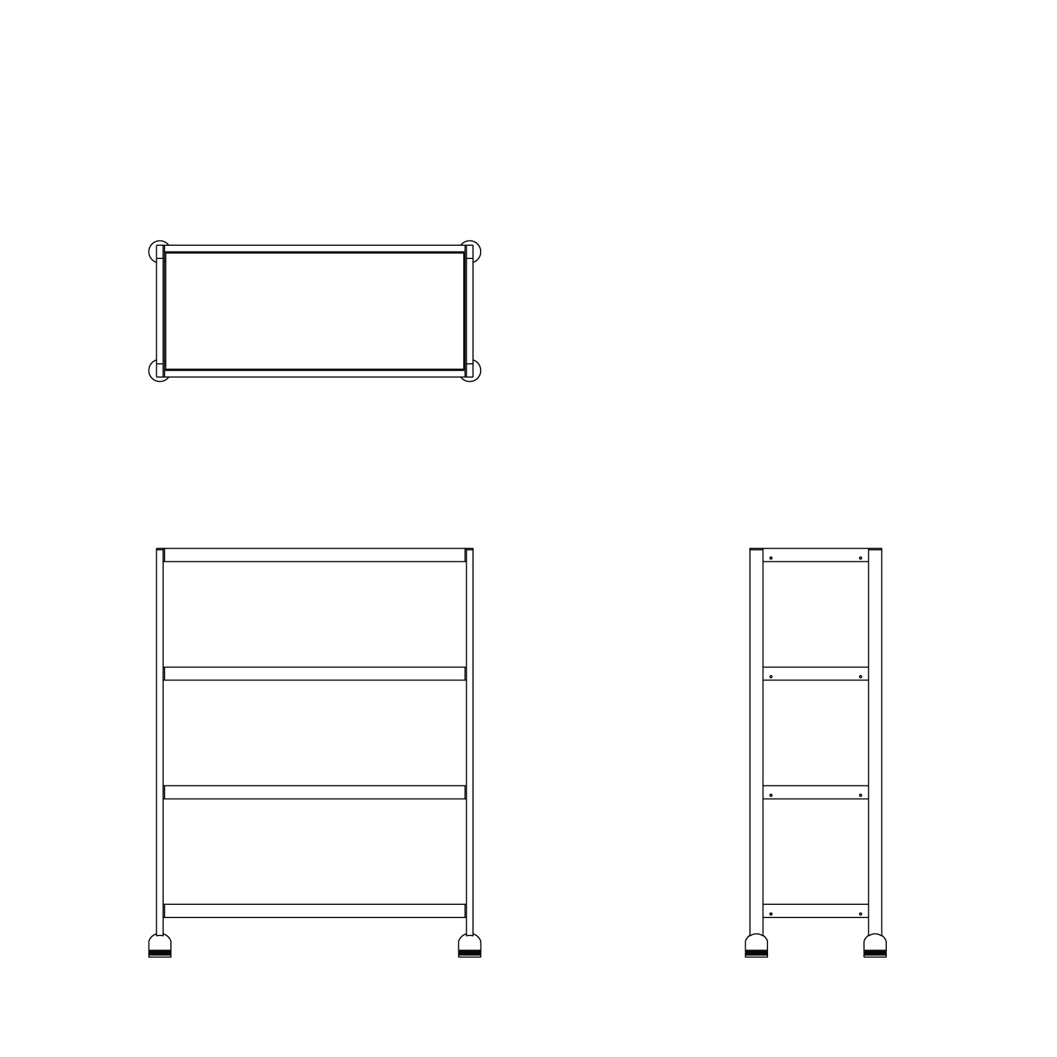 4 tier freestanding heavy duty racking system