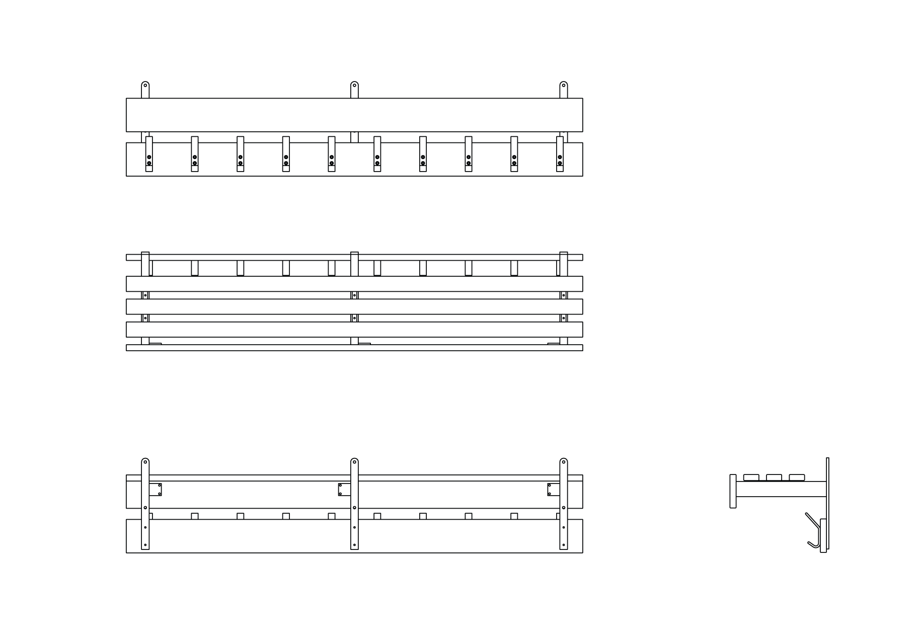 Shelf-Over Unit with Peg Rail