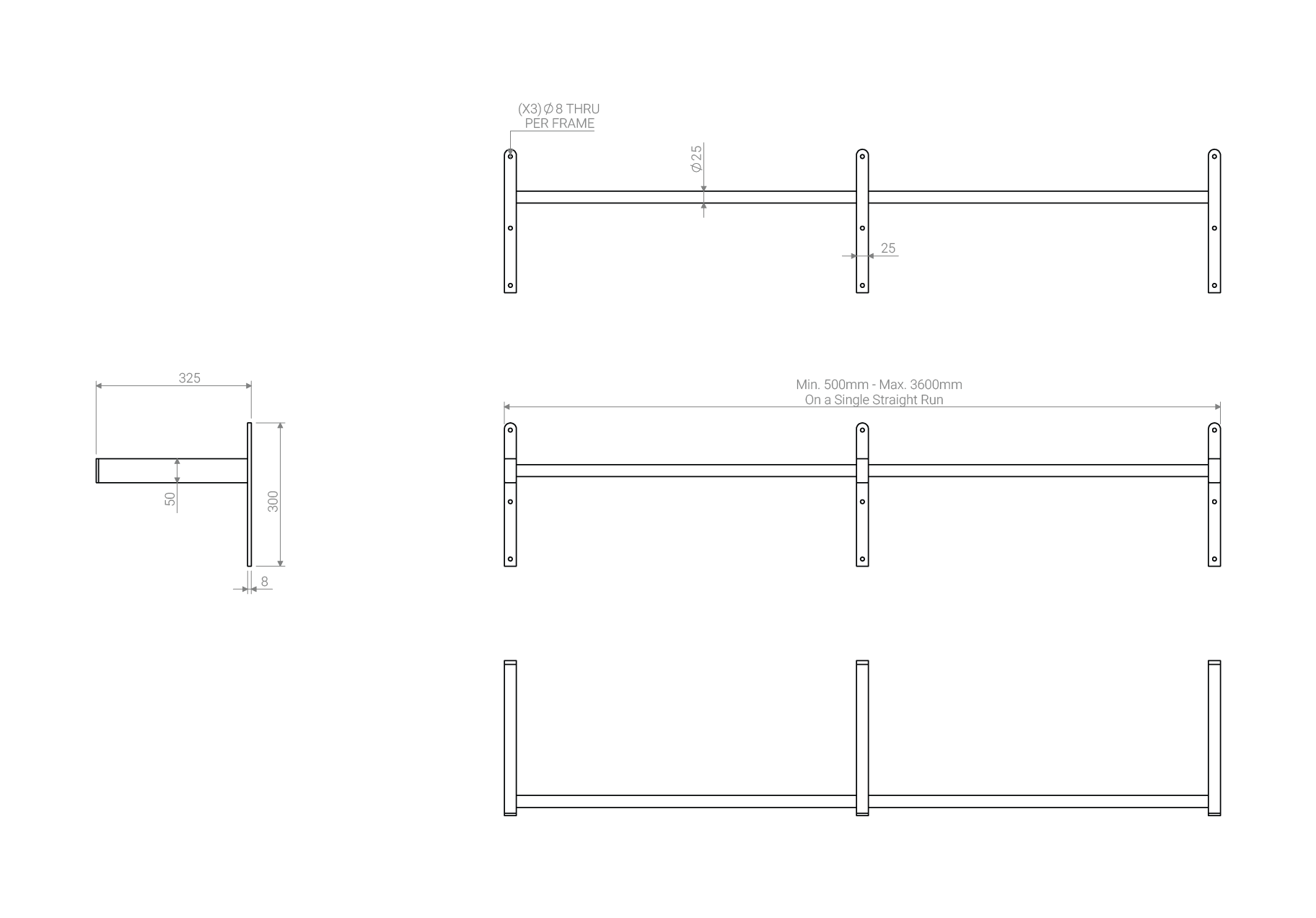 Wall Fixed Hanger Rail