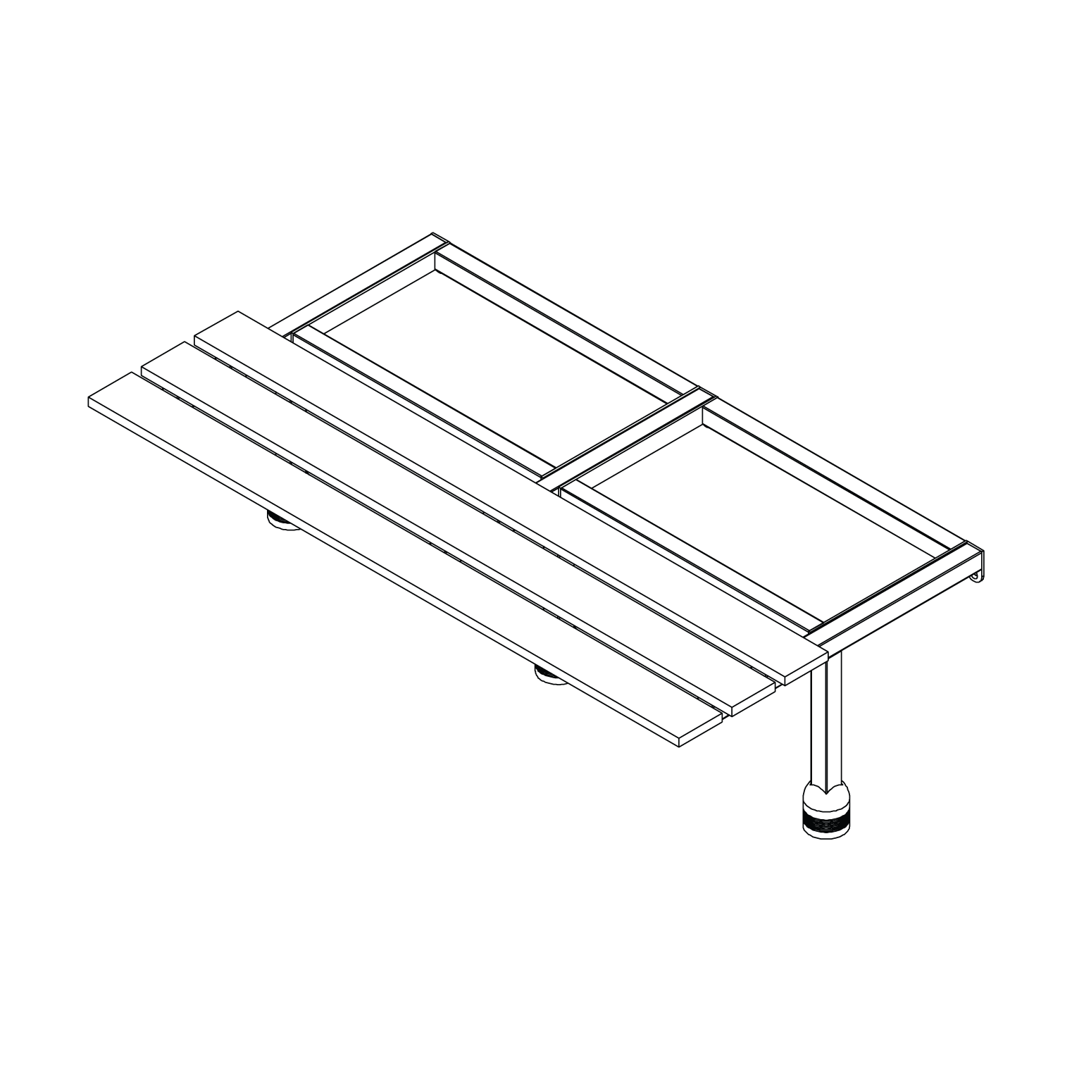 Locker Support Bench