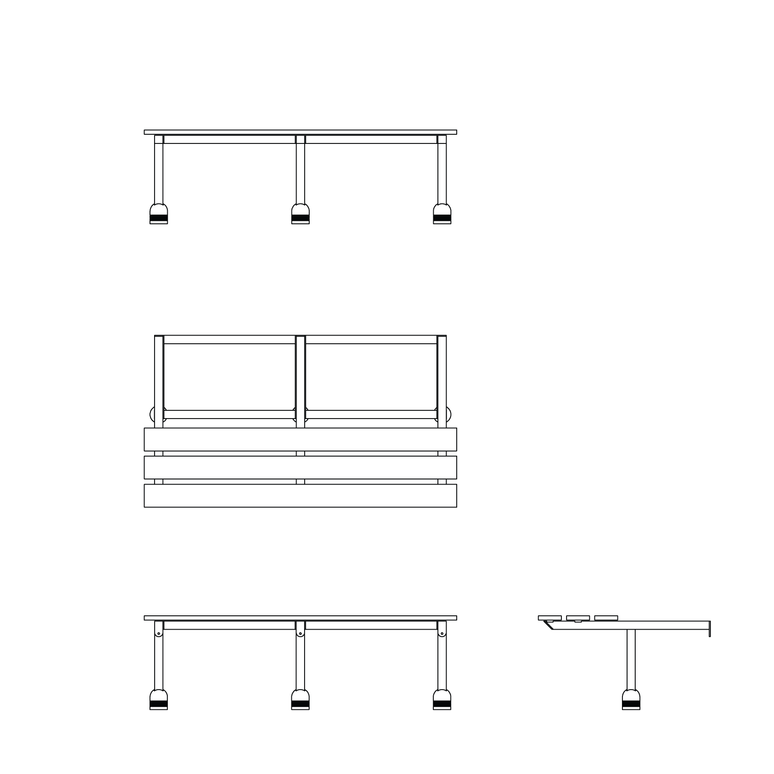 Locker Support Bench