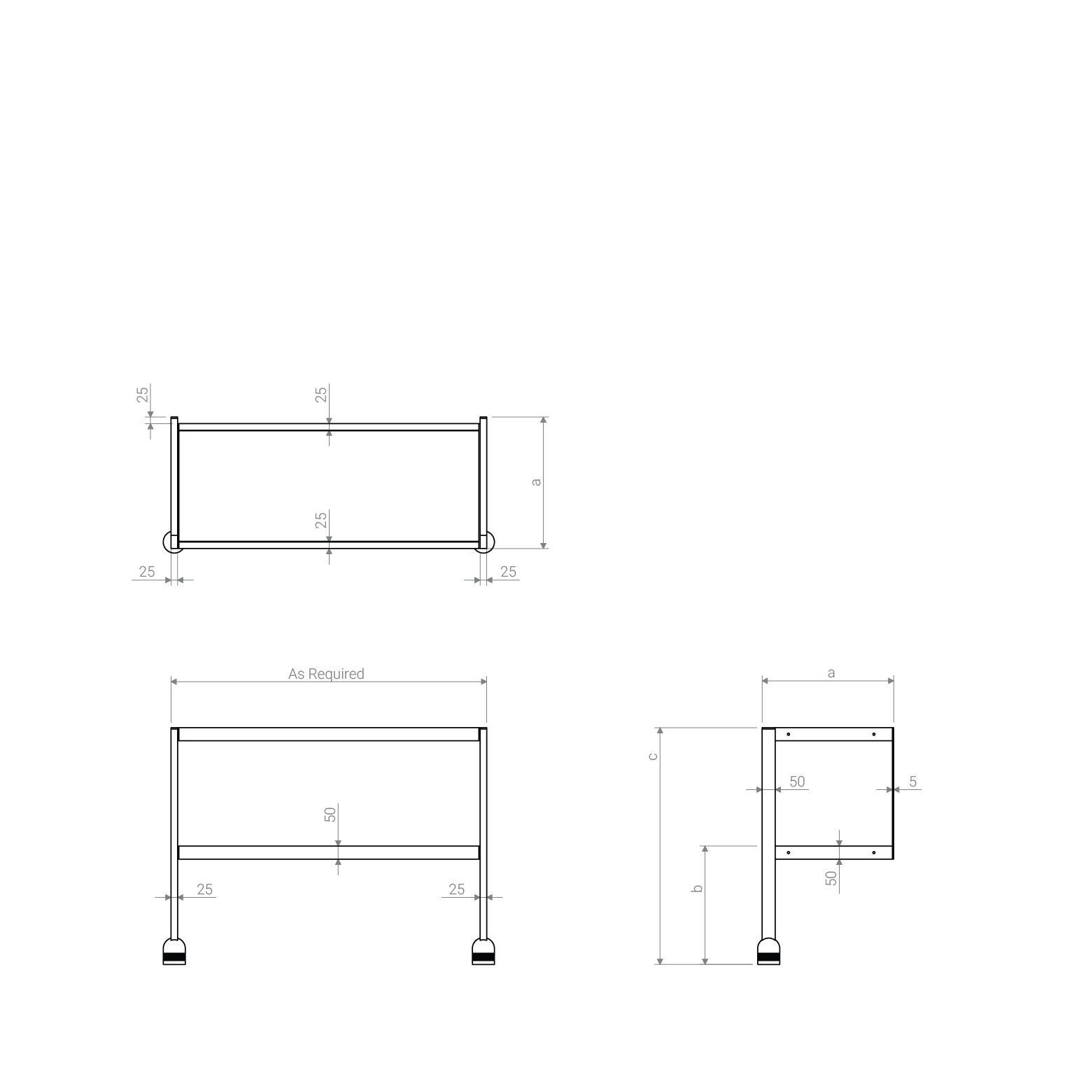 2 tier wall fixed heavy duty racking system