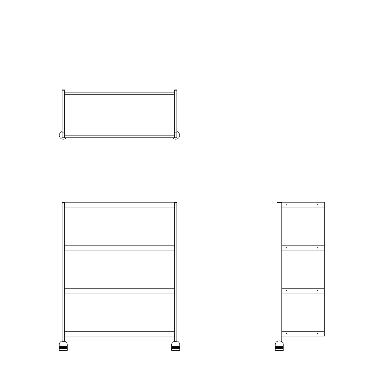4 tier wall fixed heavy duty racking system